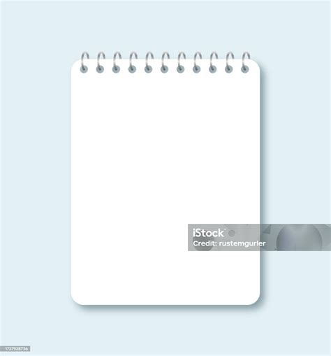 Unlined Notebook Template Stock Illustration Download Image Now