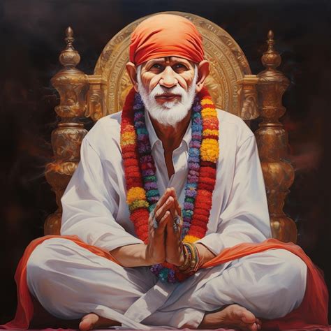 Premium Photo Illustration Of Sri Shirdi Sai Baba Murty Darshan