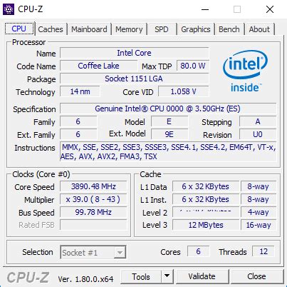 Intel Coffee Lake Core I K Core W Tdp Processor Leaks Out