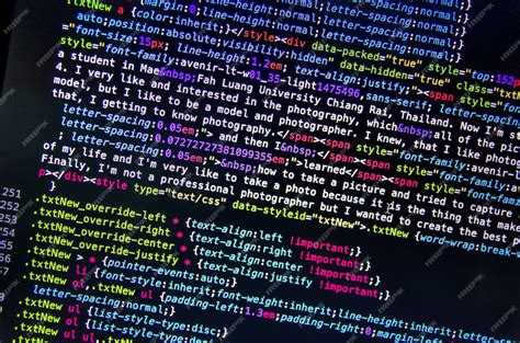 Premium Photo Desktop Source Code And Wallpaper By Computer Language With Coding And Programming