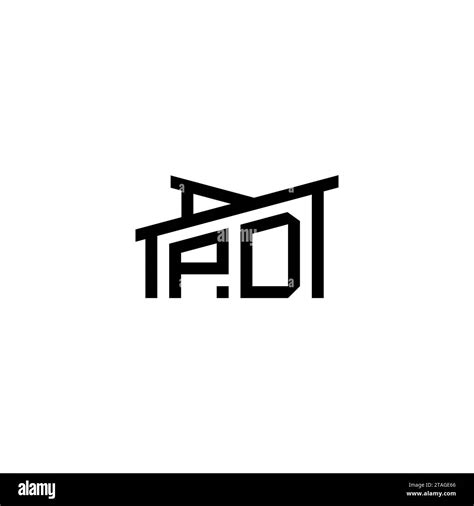 Pd Initial Letter In Real Estate Logo Concept Eps Pd Initial Letter In