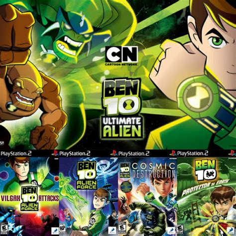 Coleção Ben 10 Para Ps2 4 Jogos 🏉 Conheça O Emocionante Mundo Das