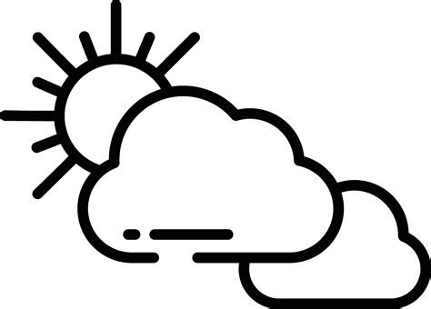 Cloudy Outline Illustration 45617584 Vector Art At Vecteezy