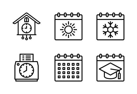 Calendar And Date Icons By Mavadee