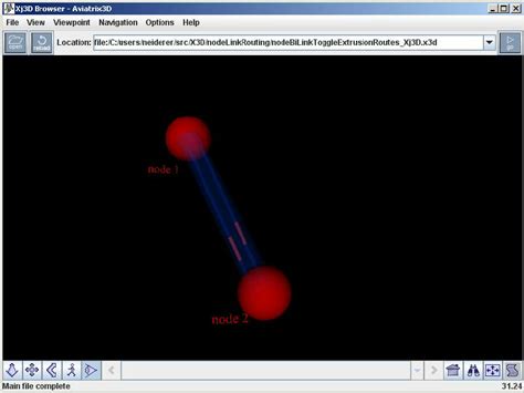 A Bidirectional Link Between Nodes Allows For Animation Of Information
