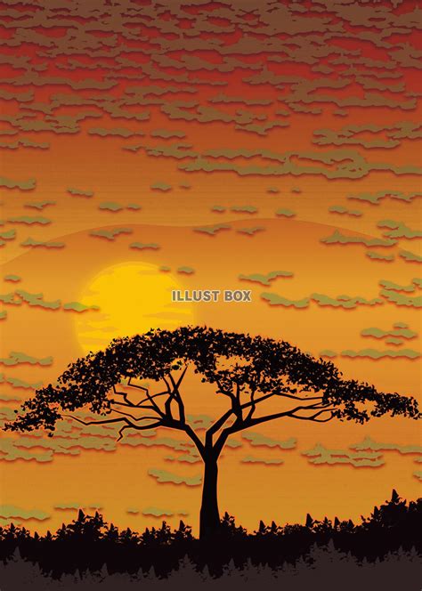 無料イラスト 背景 夕暮れ