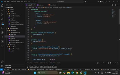 terraform aws s3 staticwebsite cloudcomputing devops iac