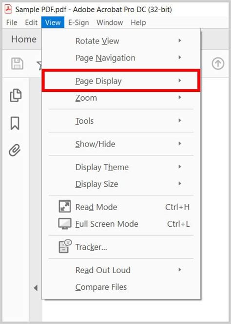 how to use automatic scrolling in adobe acrobat and acrobat reader pc
