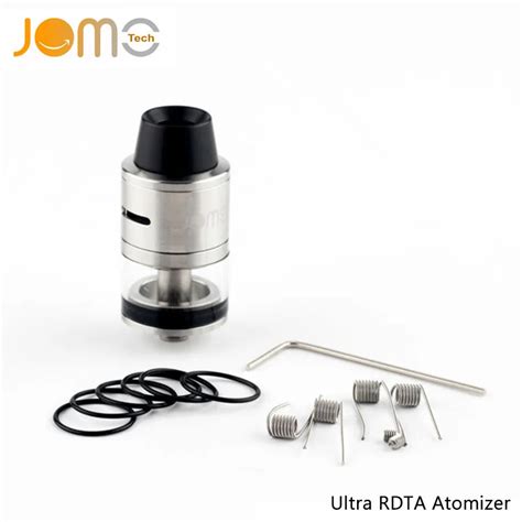 Original Jomotech Dual Coil Diy Rdta Vapor Atomizer Replaceable Glass