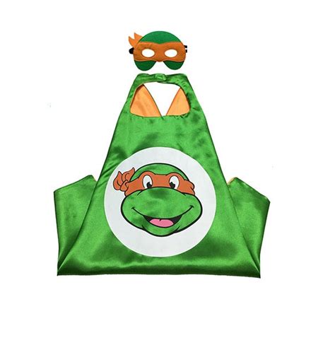 Teenage Mutant Ninja Turtle Cape And Mask Superhero Cape And Mask Set