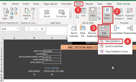 how to create a recruitment tracker in excel download free template