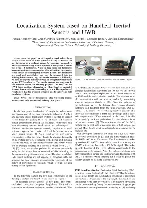PDF Smartphone Based Integrated Indoor Localization System Using Inertial Sensor And Acoustic