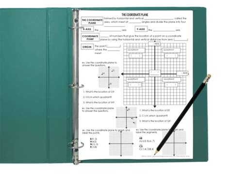 Coordinate Plane Distance And Midpoint Guided Notes Interactive Notebooks And Binder