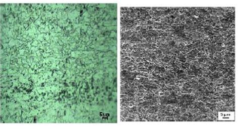 a optical micrograph and b sem micrograph at mid thickness