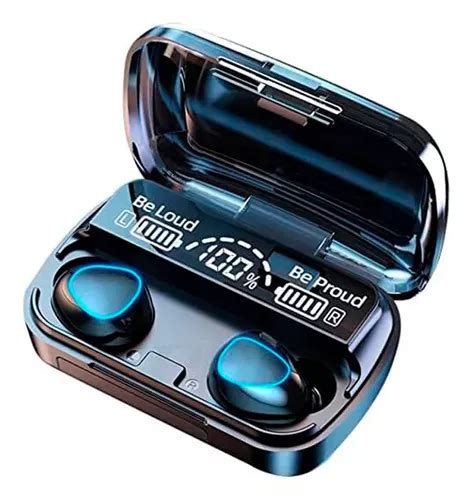 Auriculares Bluetooth M10 Tws Power Bank New Color Negro Cuotas Sin