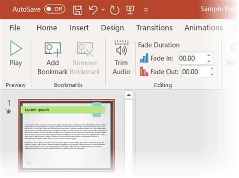 Как добавить музыку в презентации Powerpoint