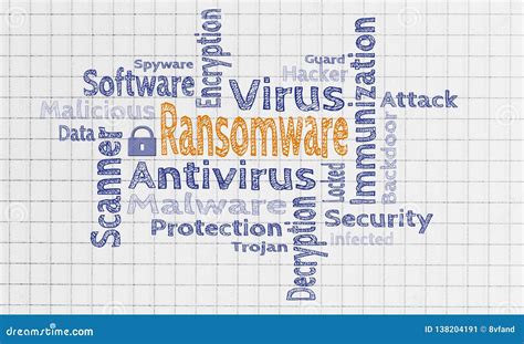 Ransomware Cloud On Notepad Concept Stock Illustration Illustration Of Ransom Concept 138204191