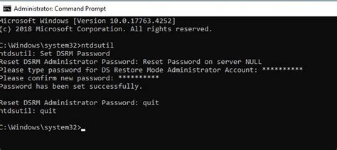 Dsrm Password Reset