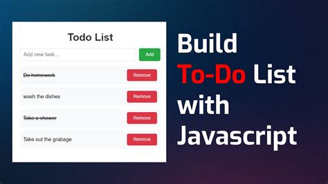 How To Create To Do List App Using Html Css And Javascript Task App In Javascript Youtube