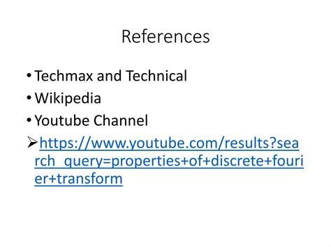 Discrete Fourier Transform Pptx Technology And Computing