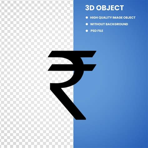 Premium Psd Indian Rupee Sign