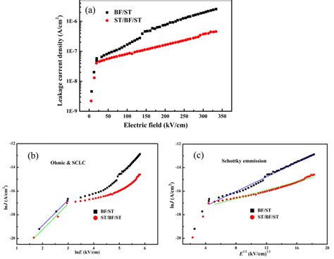 A Electric Field Dependent Leakage Current Of The Thin Films Different