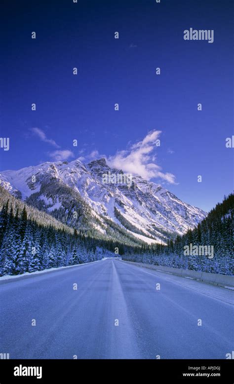 Trans Canada Highway Through Rogers Pass Mount Tupper Glacier National