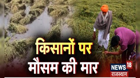 किसानों पर मौसम की मार Weather Destroyed Crops Rainfall Hailstorm