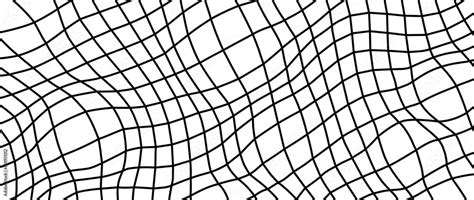 Distorted Outline Wireframe Background Abstract Wavy Checkerboard Wallpaper Warped Curved Grid