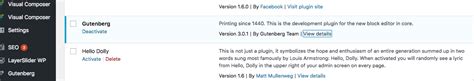 I Can T See Gutenberg Editor My Post Editor Is The Same Please Advise