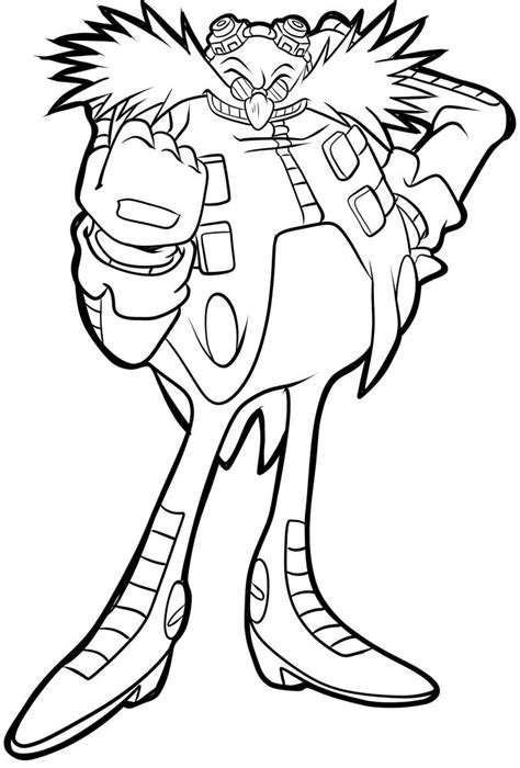 Coloring Dr Eggman Robotnik Sonic Sketch Coloring Page The Best Porn