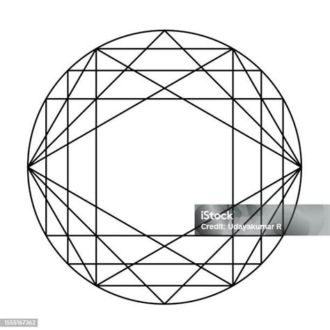 Square Rectangle Graph Sacred Geometry Vector Design Elements This