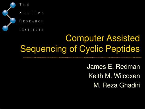 Ppt Computer Assisted Sequencing Of Cyclic Peptides Powerpoint