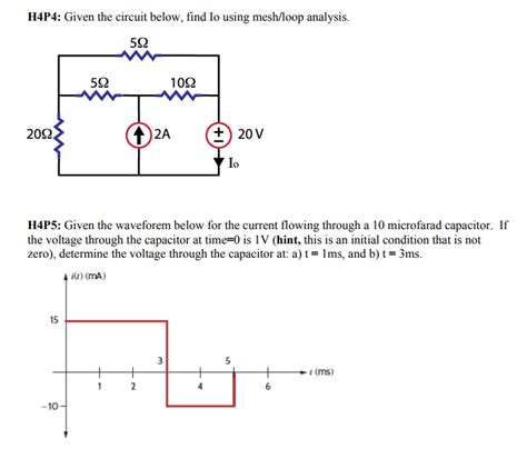 Solved H4p4 Given The Circuit Below Find Io Using