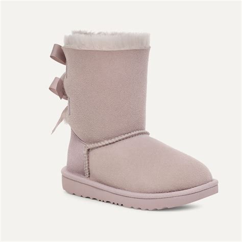 Ugg Bailey Bow Ii Suede Water Repelent Pale Smoke J Ray Shoes
