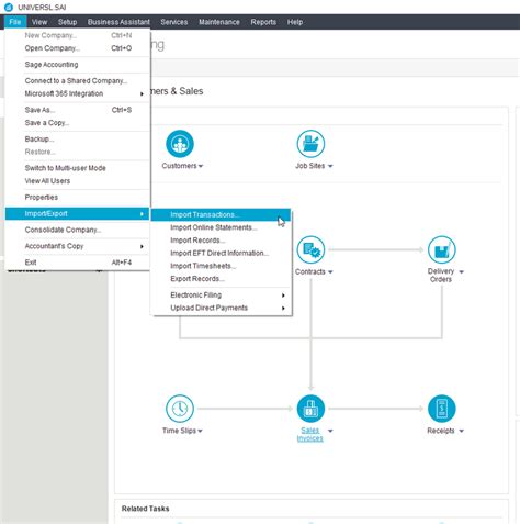 Invoicing Sage 50 Import