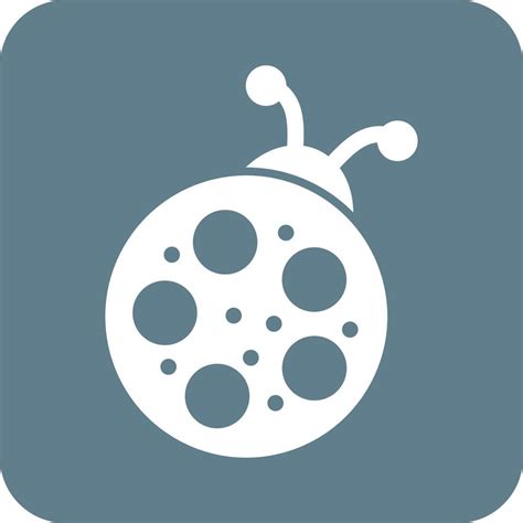 Bug Glyph Round Background Icon 13386016 Vector Art At Vecteezy