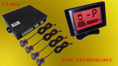 4 12voltage Waterproof Drill Type Car Backup Sensor Color Lcd Display