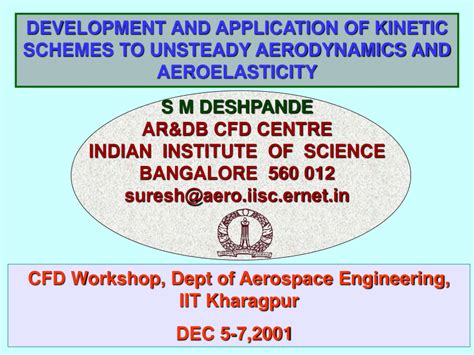 Pdf Development And Application Of Kinetic Schemes To Unsteady
