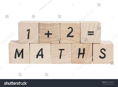 Word Maths Sum Written Using Wooden Stock Photo Shutterstock