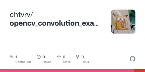 GitHub Chtvrv Opencv Convolution Example