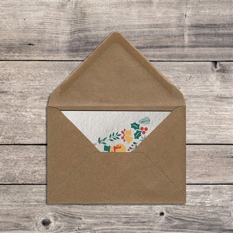 Bonjour Bloom Plantable A6 Eco Friendly Seed Cards Merry Christmas