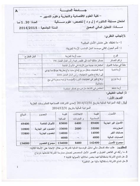 التحليل المالي المعمق Pdf