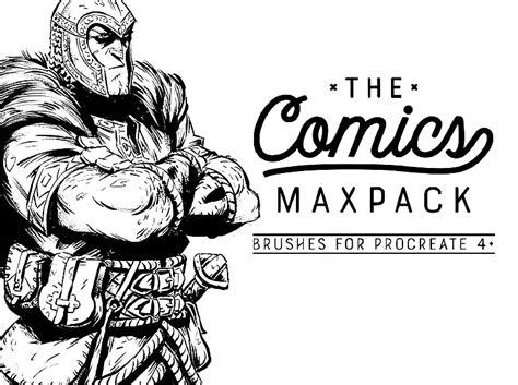Maxpack漫画笔刷组 Procreate笔刷库 入门绘画教程，全明星笔刷下载