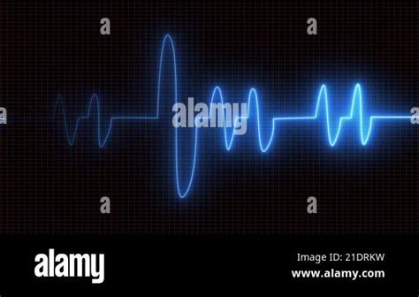 a neon heartbeat icon animation features a glowing heart with pulsating