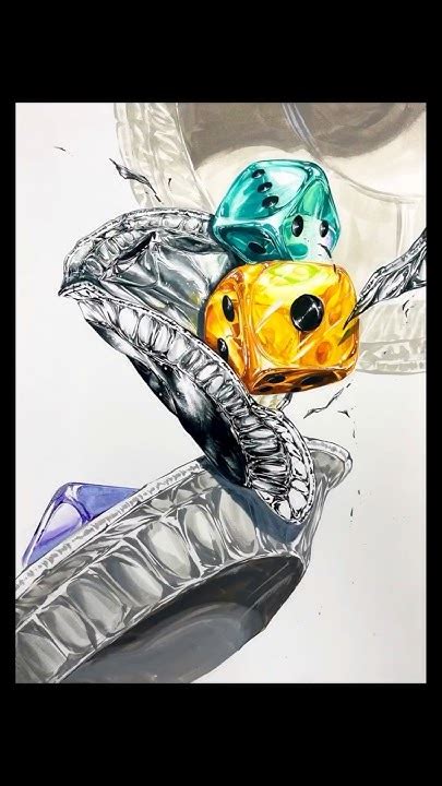 🎲주사위은박접시 주제부연출🎲주사위 주사위기초디자인 기초디자인 개체묘사 주제부연출 주제부묘사 입시미술