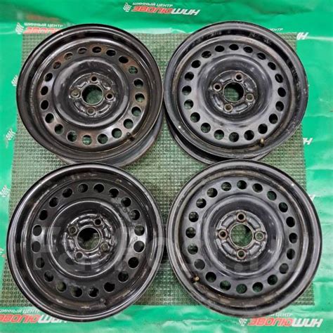 Оригинальные японские диски Nissan R15x5.5 4x100 ET 40 лот (2999), 15 ...