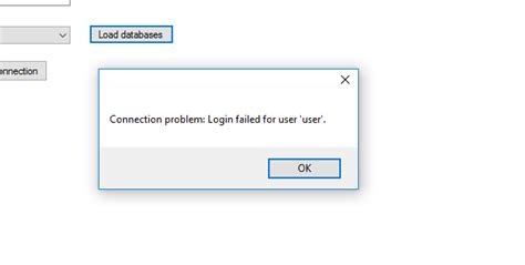 Foutmelding Login Failed For User User Nmbrs Kennisbank