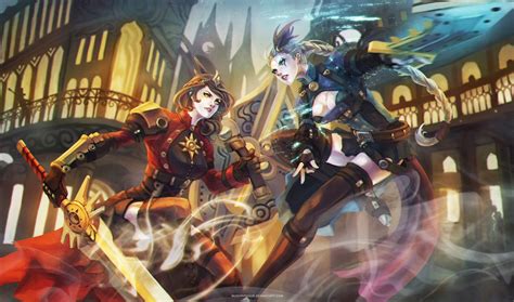 Piltover Leona And Diana Wallpapers And Fan Arts League Of Legends