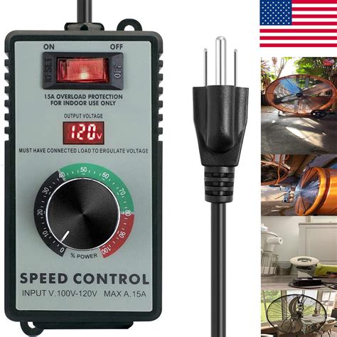 variable speed controller for router fan electric motor rheostat 120v